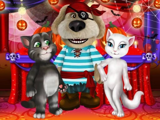Talking Tom And Angela Halloween Party | Play Free Online Games on ...